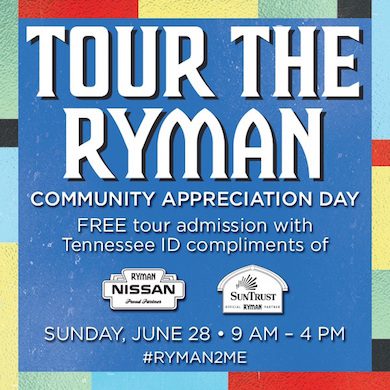 Ryman Hosts Free Community Appreciation Day This Sunday - MusicRow.com