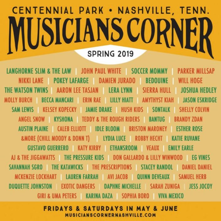 Musicians Corner Announces Spring 2019 Lineup - MusicRow.com