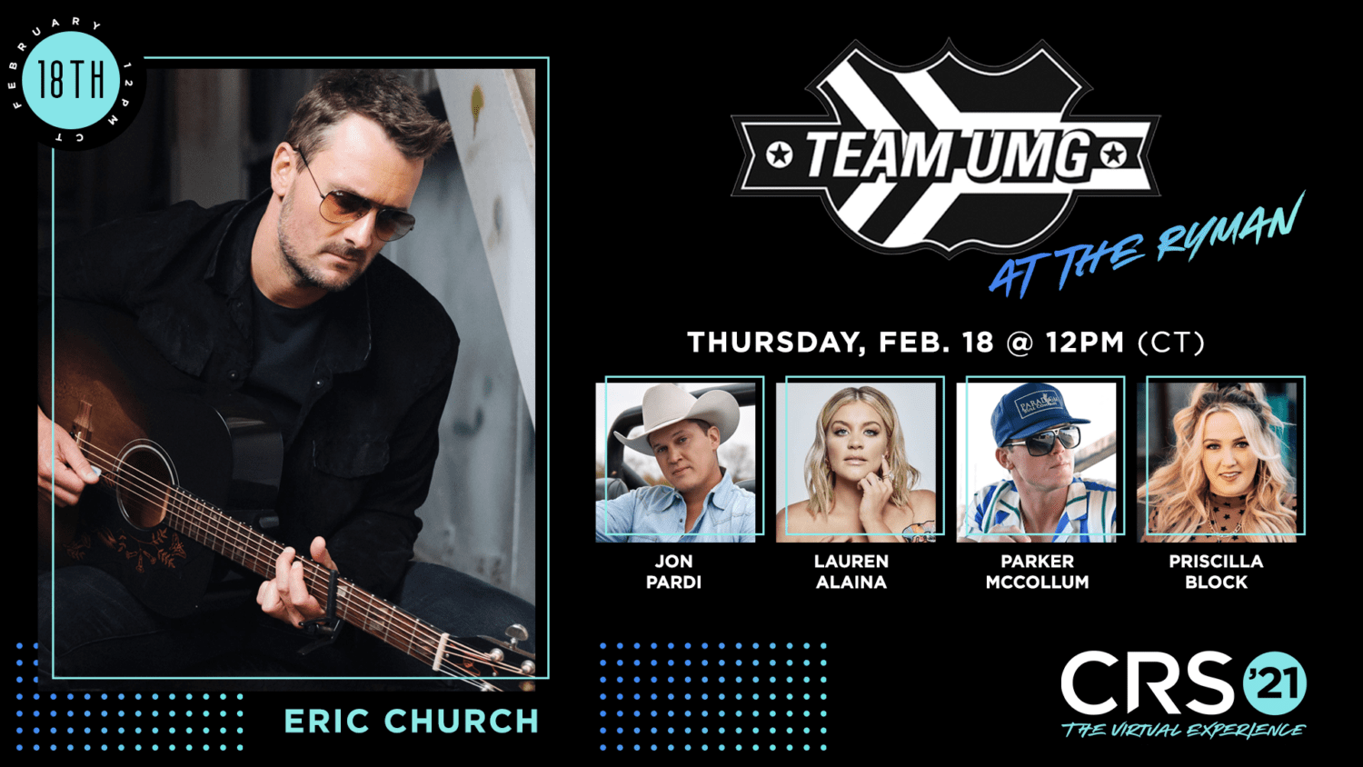 Lineup Revealed for CRS Team UMG at The Ryman - MusicRow.com