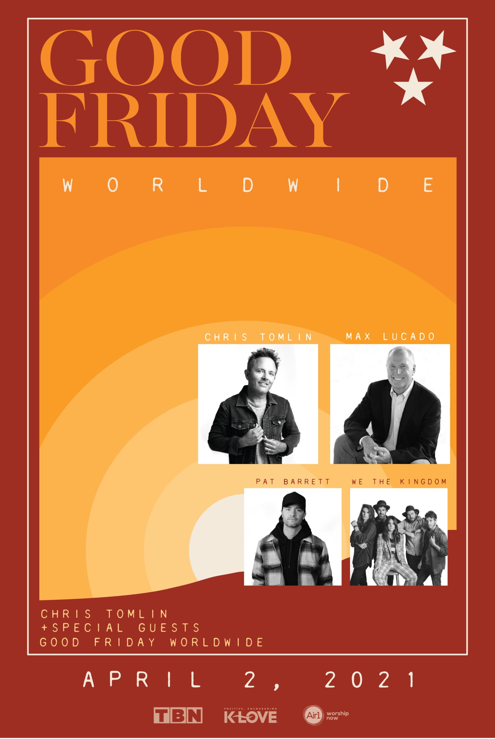 Chris Tomlin And Max Lucado To Host Good Friday Worldwide Broadcast ...