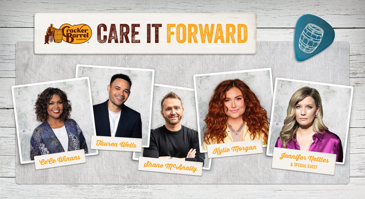 Cracker Barrel Launches Care It Forward With Shane McAnally, CeCe ...