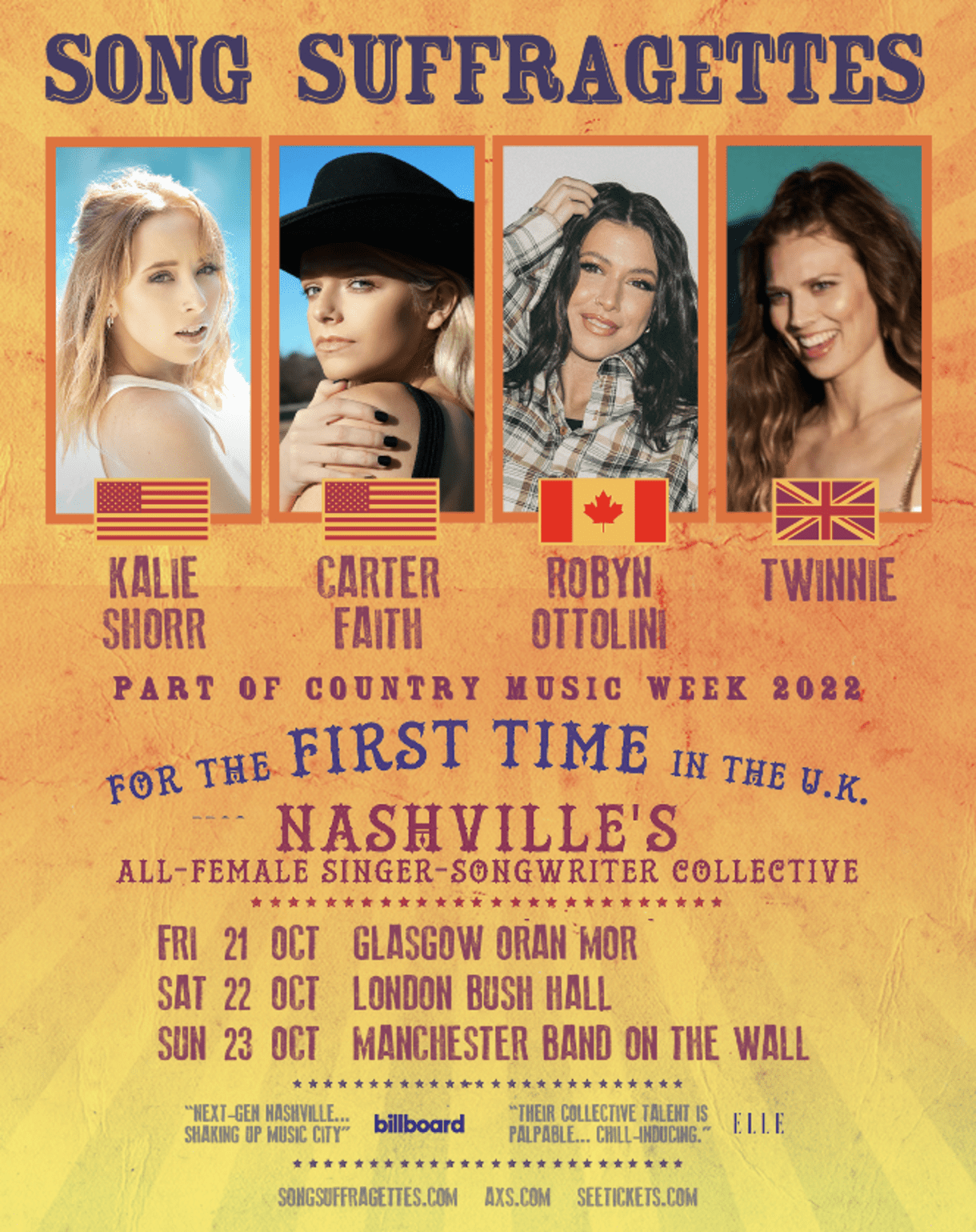 Song Suffragettes Cross The Pond For First UK Tour - MusicRow.com