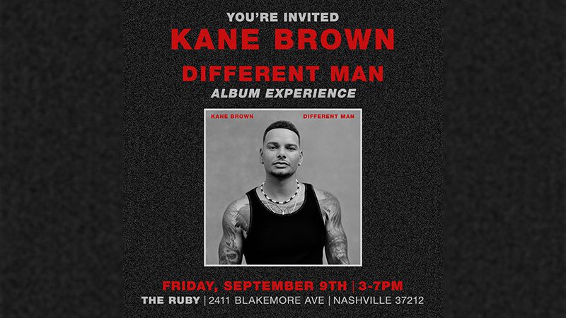 Kane Brown To Host 'Different Man' Album Experience On Release Day ...