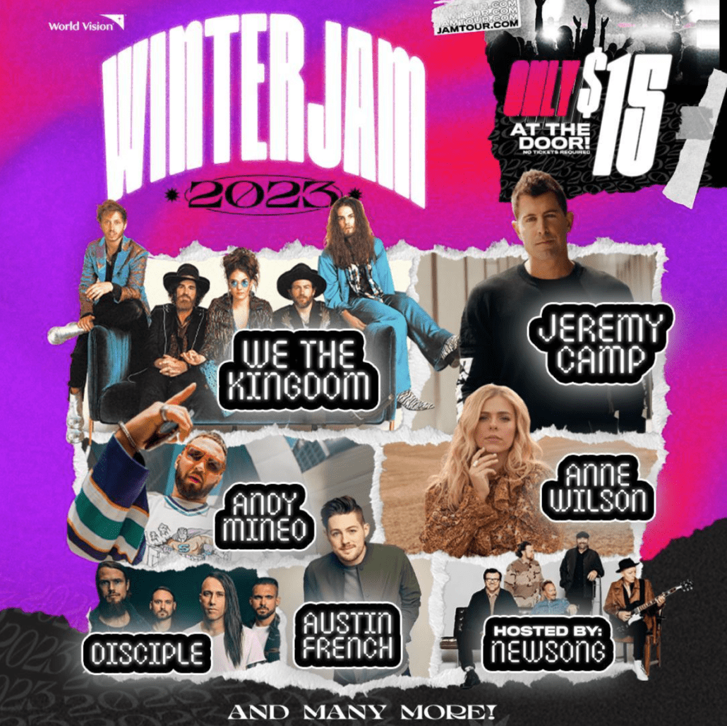 We The Kingdom & Jeremy Camp To Headline Winter Jam 2023 - MusicRow.com