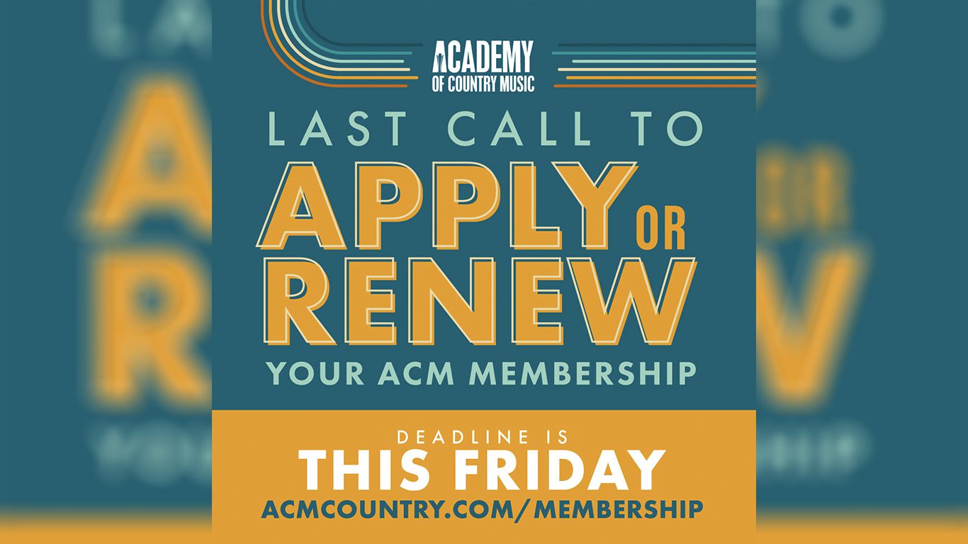 Last Call For ACM New Membership & Renewals - MusicRow.com