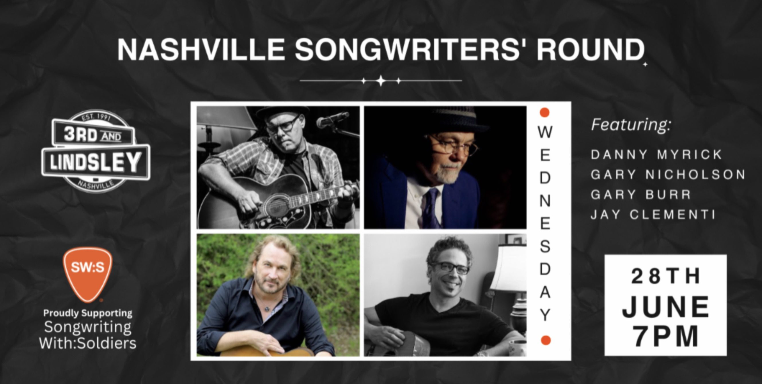 SongwritingWith:Soldiers To Host Songwriters Round At 3rd & Lindsley ...