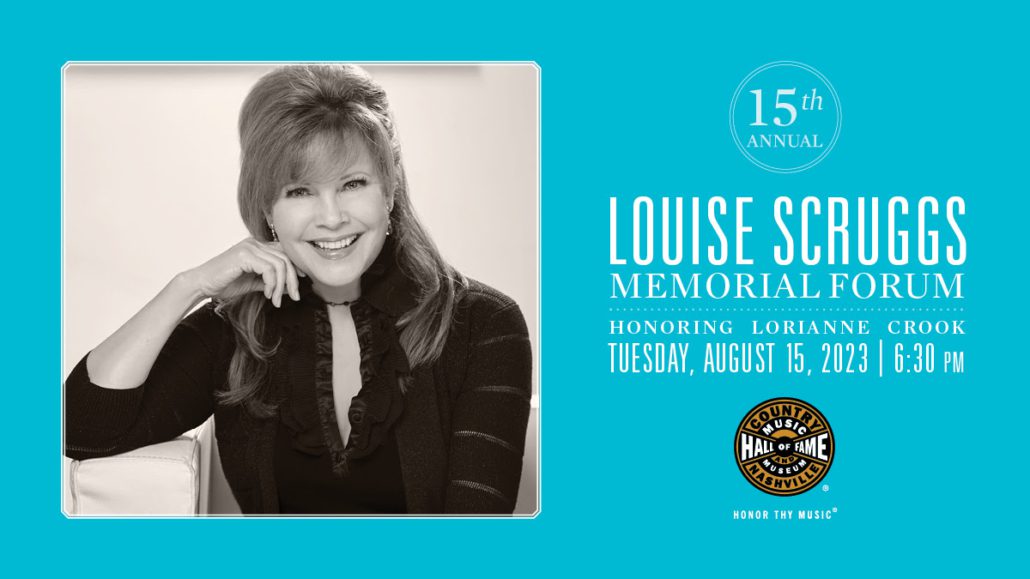 Lorianne Crook To Be Honored At 15th Annual Louise Scruggs Memorial ...
