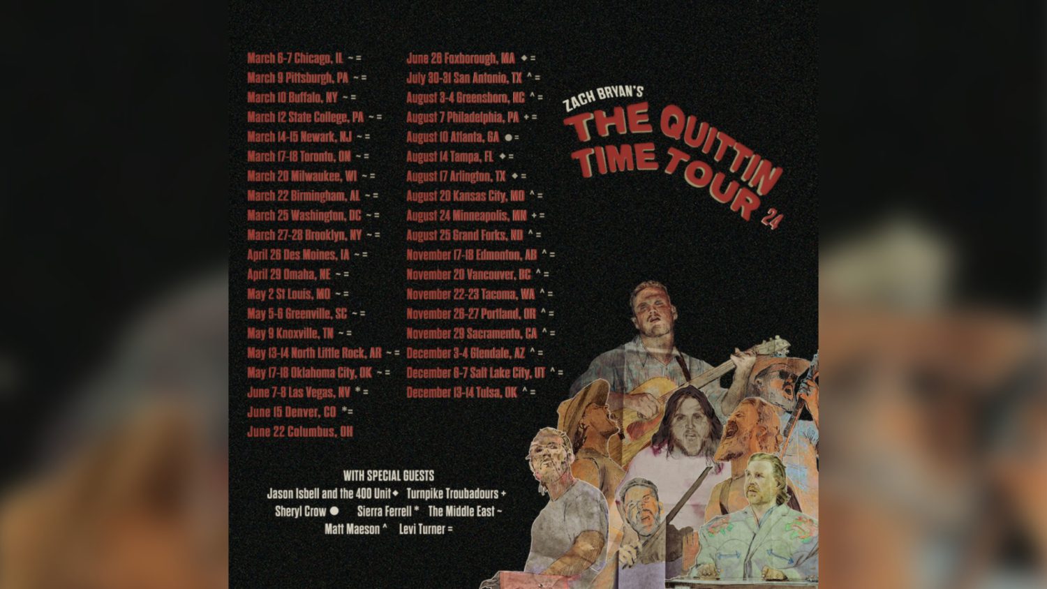 Zach Bryan Plots 50-Plus Date 'Quittin Time Tour' For 2024 - MusicRow.com