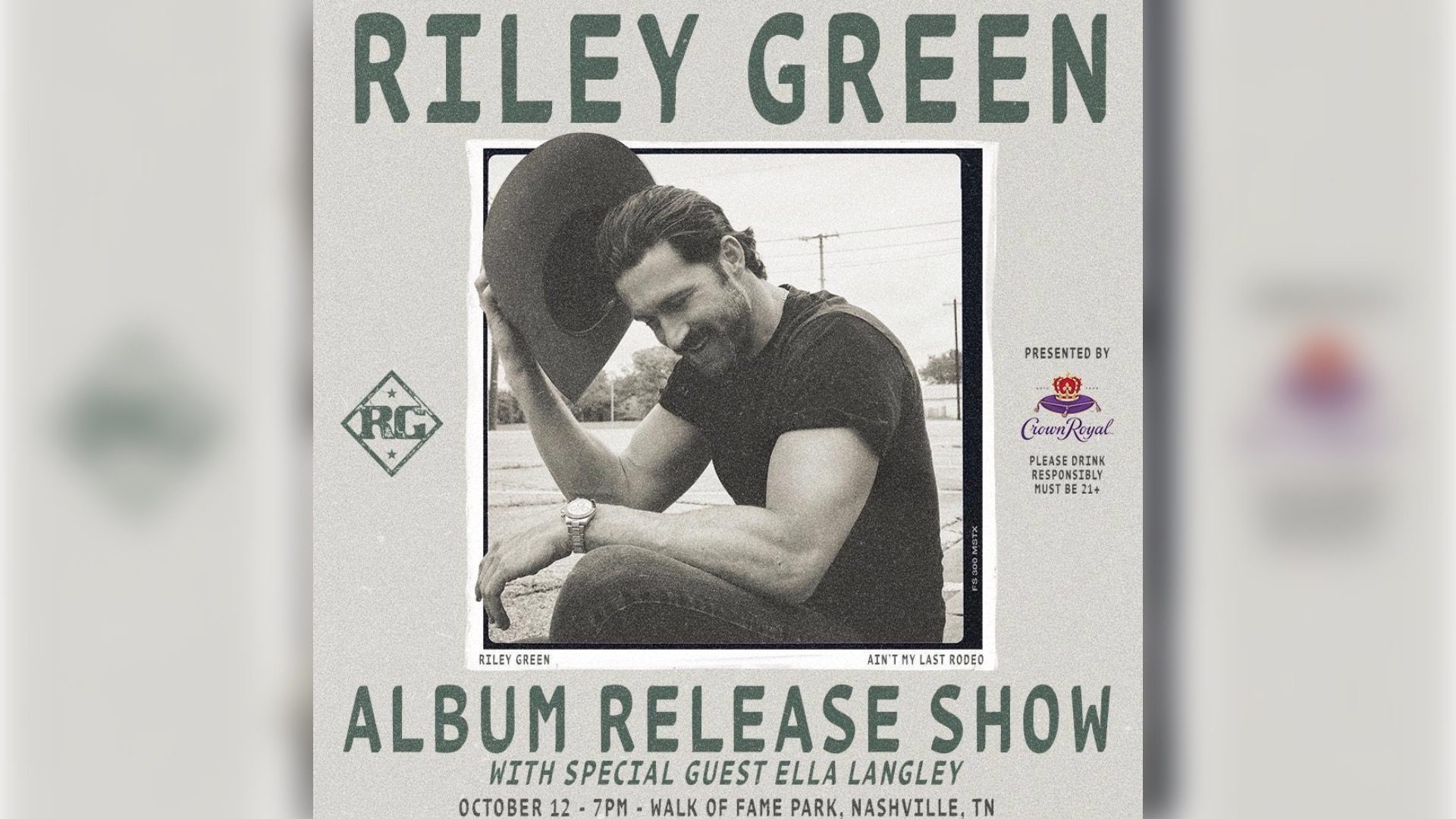 Riley Green To Host Album Release Show In Downtown Nashville - MusicRow.com