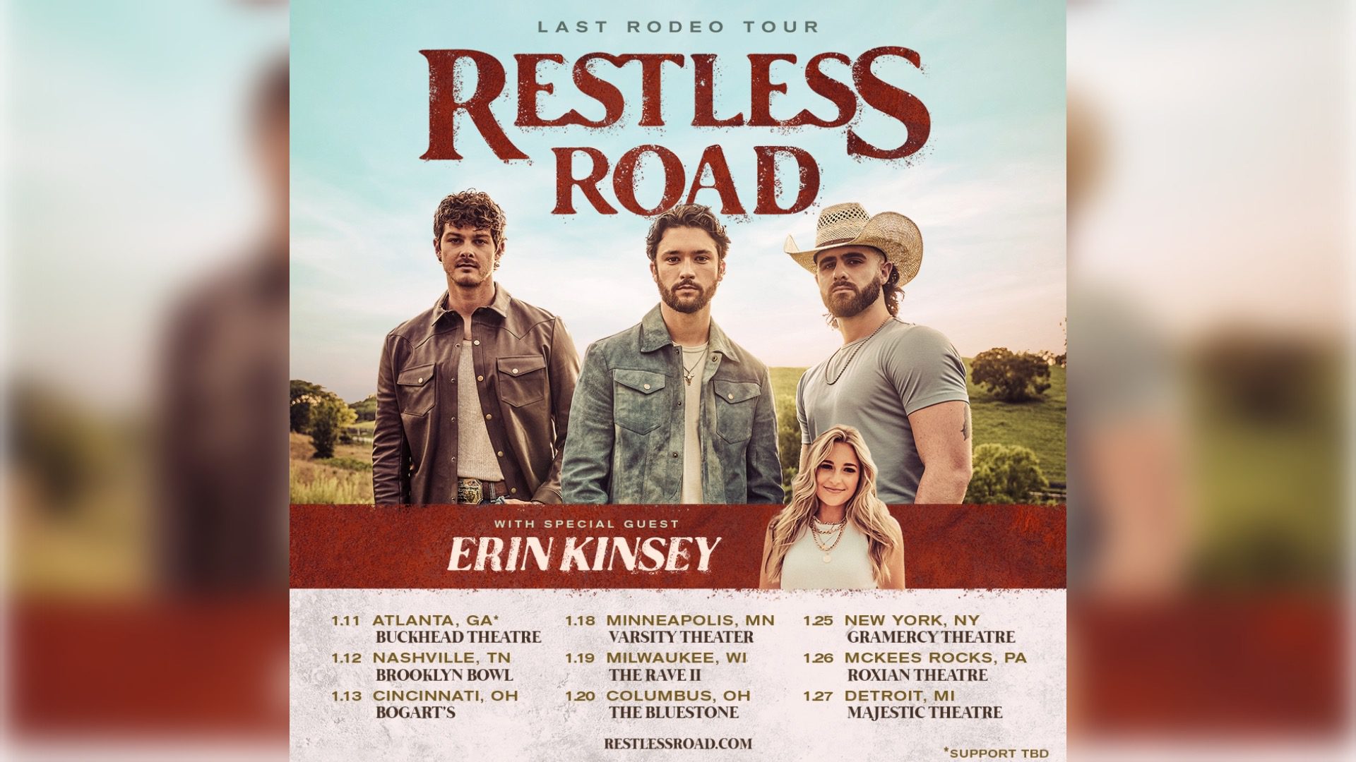 Restless Road To Kick Off 'Last Rodeo Tour' In January - MusicRow.com