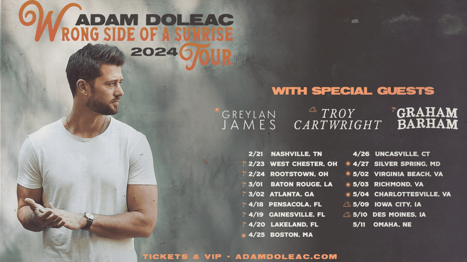 Adam Doleac To Hit The Road On 'Wrong Side Of A Sunrise Tour ...