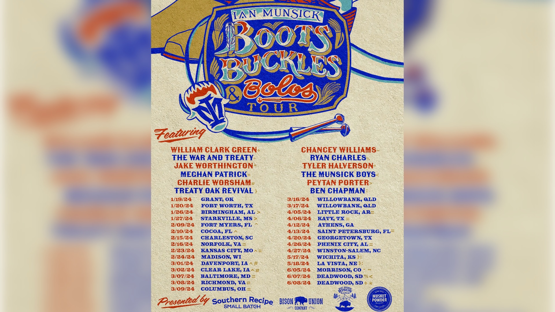 Ian Munsick Plots ‘Boots, Buckles & Bolos Tour' For Spring - MusicRow.com