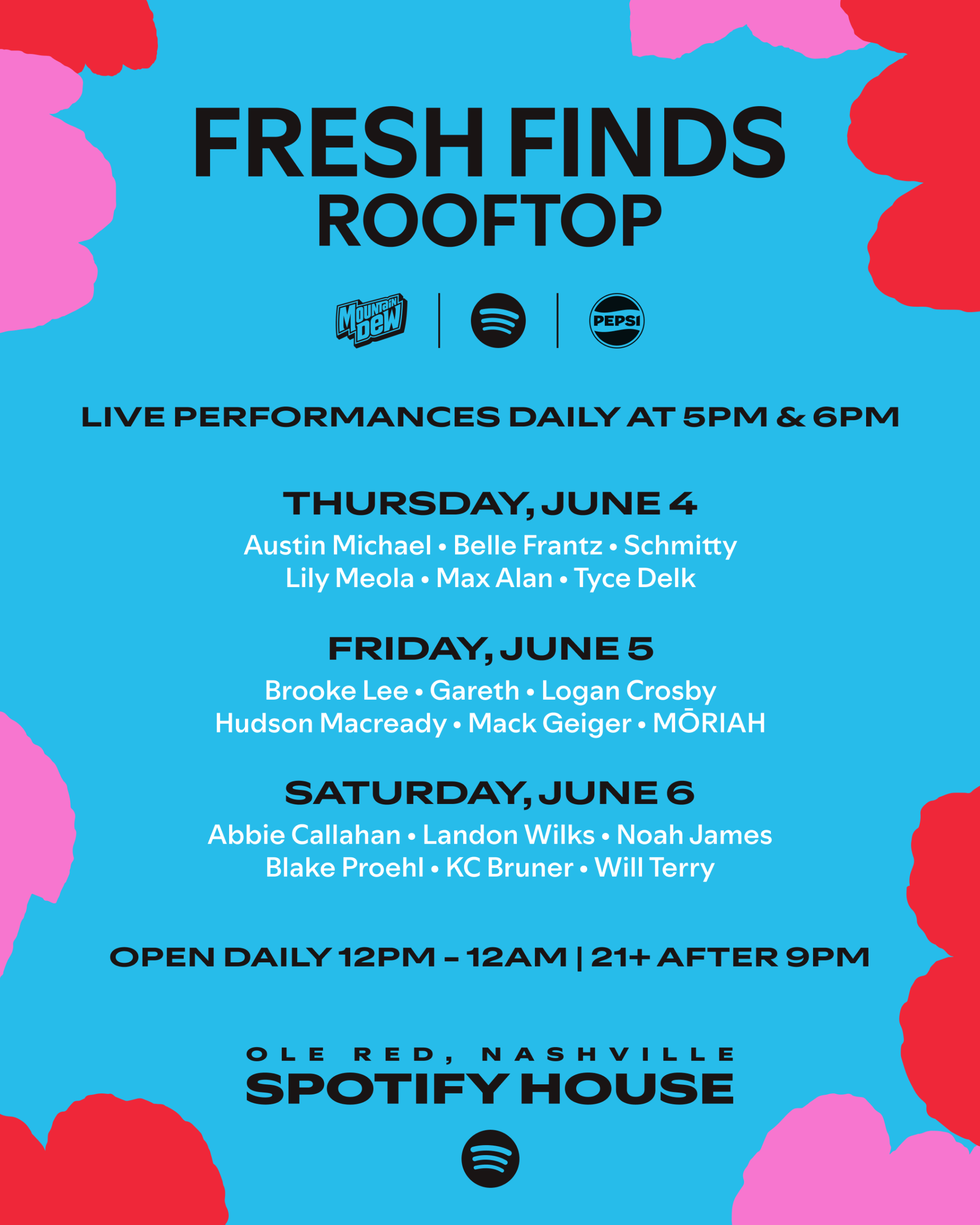 Spotify House Unveils Fresh Finds Rooftop Lineup - MusicRow.com